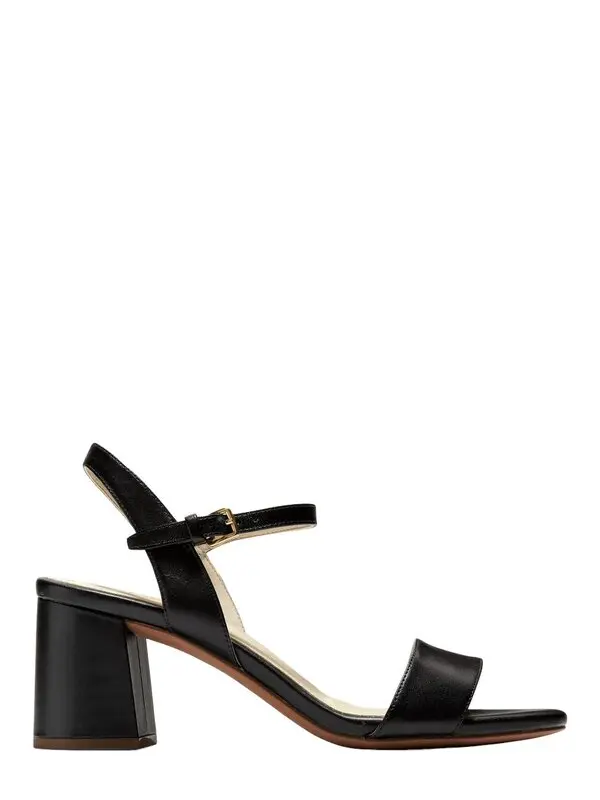 Cole Haan Josie Block Heel Sandals - Black Leather