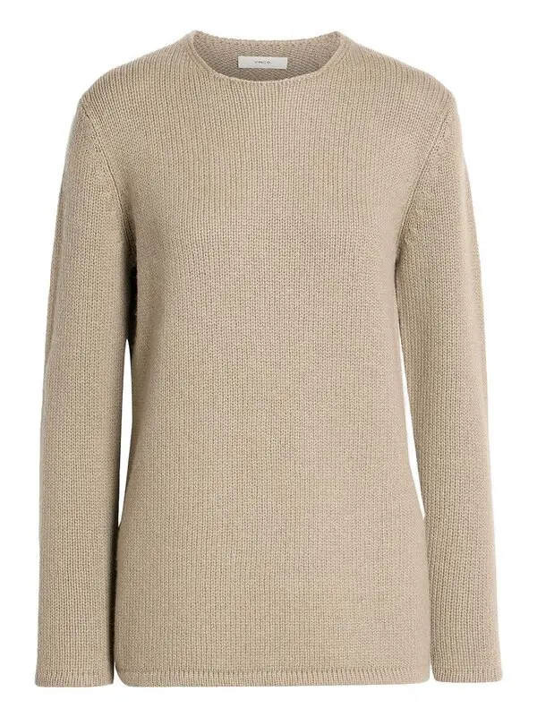 Vince Wool And Cashmere-blend Sweater - Mushroom