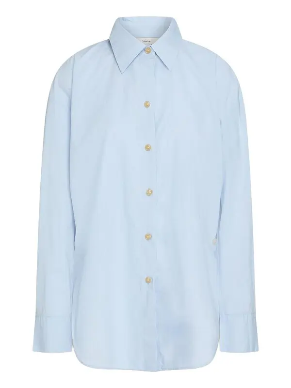 Vince Cotton-poplin Shirt - Sky Blue