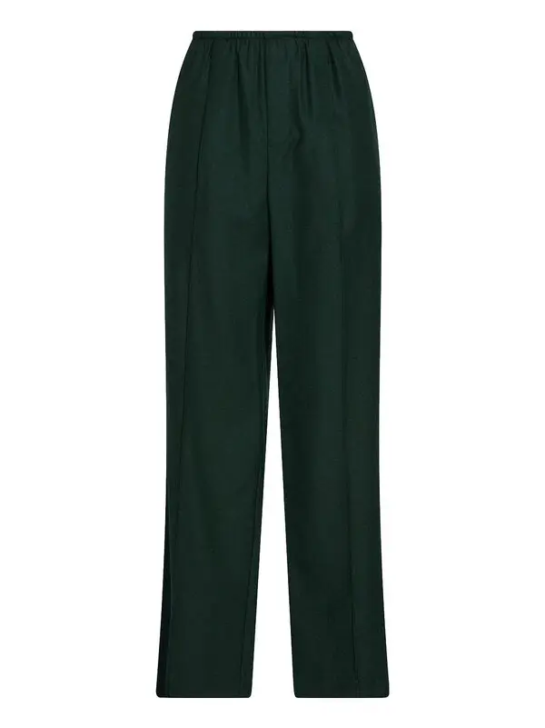 Vince Twill Wide-leg Pants - Dark Green