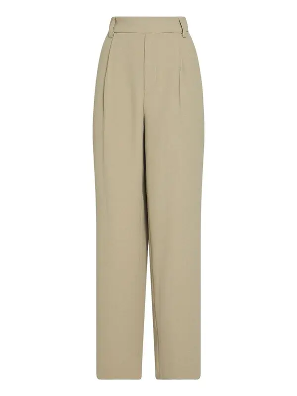 Vince Crepe Tapered Pants - Beige