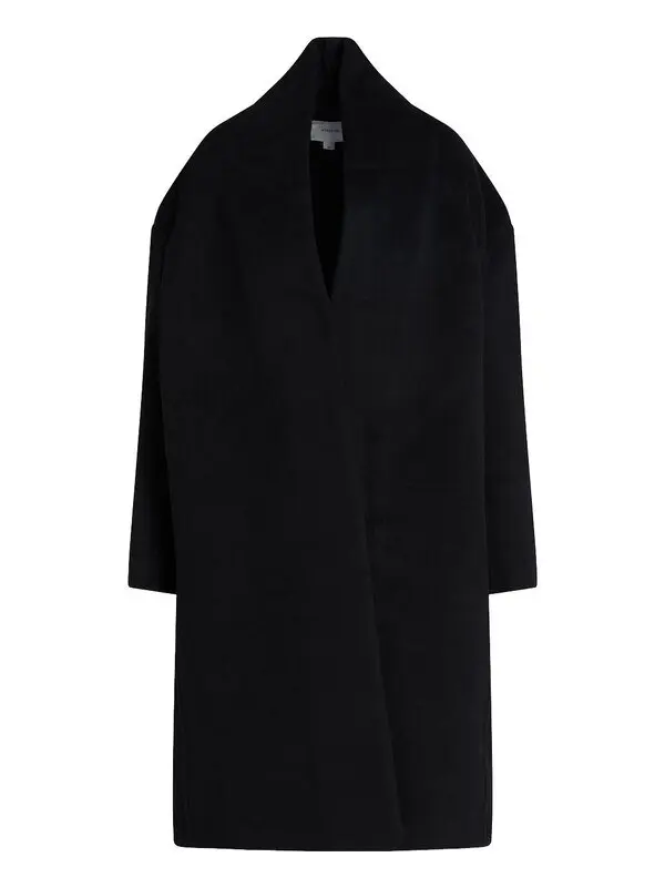 Vince Wool-blend Felt Coat - Black