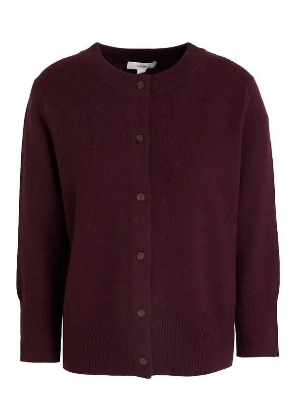 Vince Wool-blend Cardigan - Merlot