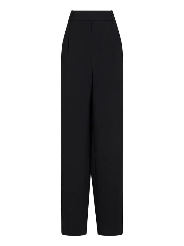 Vince Crepe Tapered Pants - Black