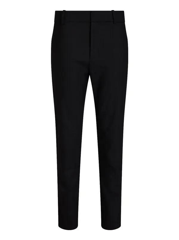 NILI LOTAN Lino Wool-blend Skinny Pants - Black