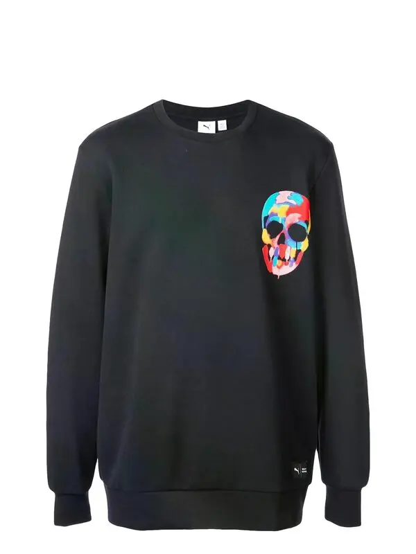 PUMA Skull Print Hoodie - Black