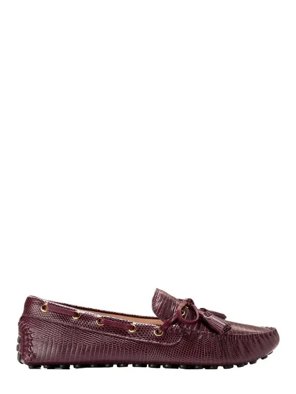 Cole Haan Gissella Drivers - Black Garnet Lizard Print