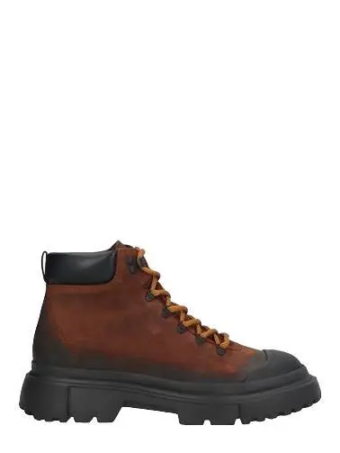 Hogan Leather Ankle Boots - Brown