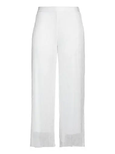 ELISA CAVALETTI BY DANIELA DALLAVALLE Straight Leg Crepe Pants - White