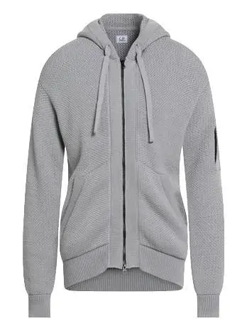 C.P. COMPANY Virgin Wool And Polyester Cardigan - Grey