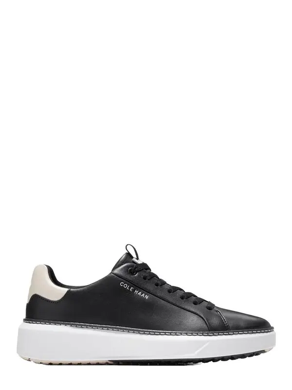 Cole Haan Grandprø Topspin Waterproof Golf Sneakers - Black-whitecap Gray-optic White