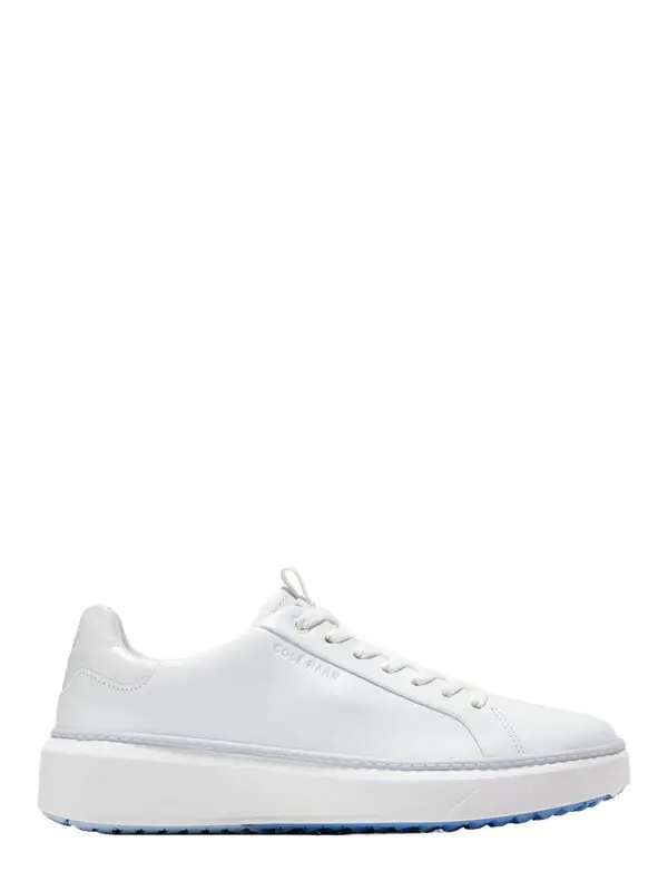 Cole Haan Grandprø Topspin Waterproof Golf Sneakers - Optic White-heather Gray