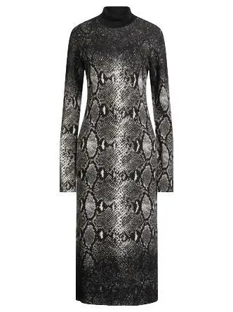 DANIELA DREI Jacquard Knit Midi Dress - Black