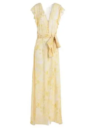 Patrizia Pepe Floral-print Maxi Dress - Yellow