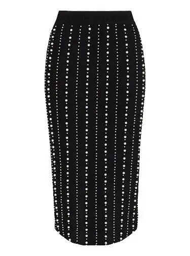Versace Midi Pencil Skirt - Black