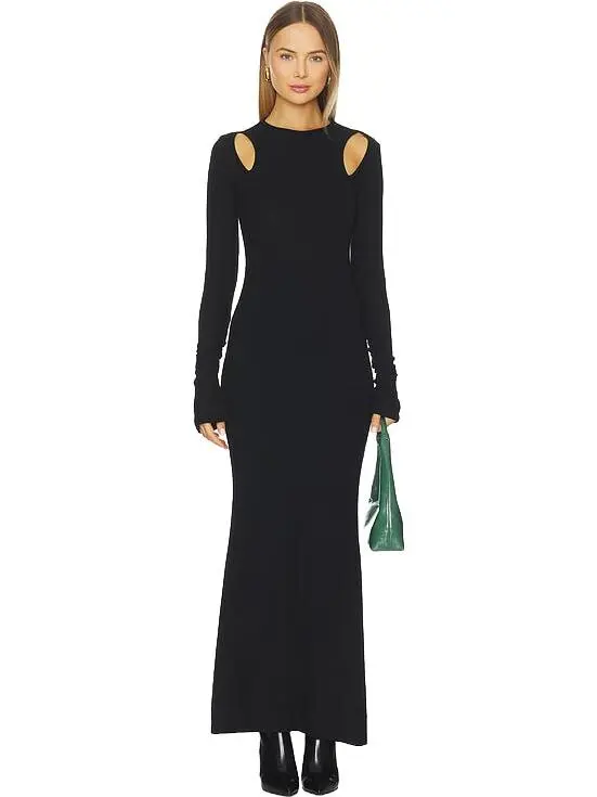 SNDYS Autumn Maxi Dress - Black