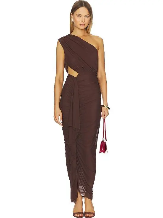 Superdown Juliet Midi Dress - Brown