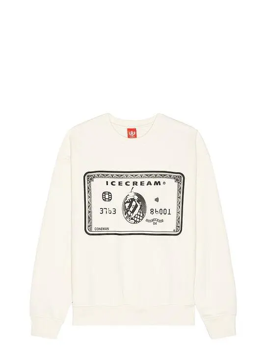 ICECREAM Card Sweatshirt - Antique White