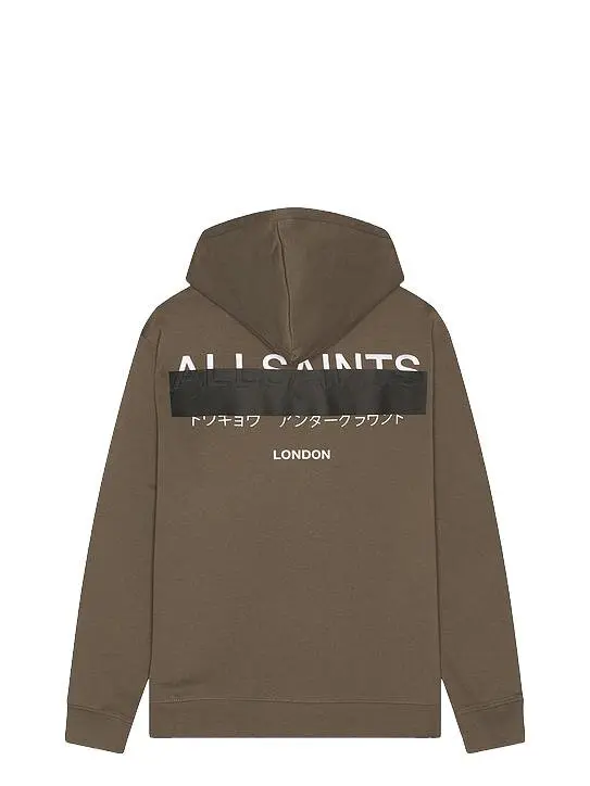 ALLSAINTS Redact Hoodie - Forest Green