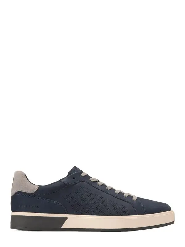 Cole Haan Grandprø Angleace Lace-to-toe Sneakers - Midnight Moon-ironstone-angora