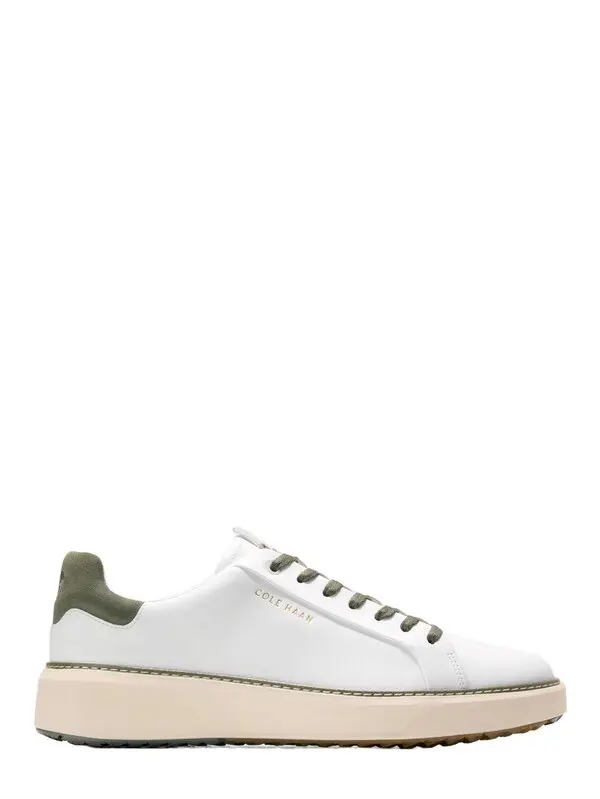 Cole Haan Grandprø Topspin Golf Sneakers - White-dusty Olive-angora