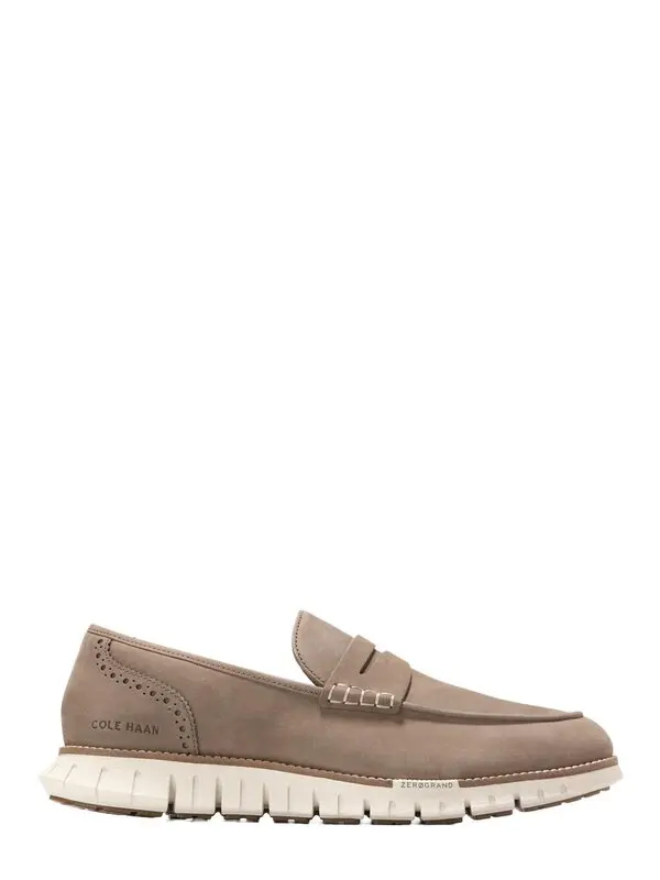 Cole Haan Zerøgrand Remastered Penny Loafers - Morel Nubuck-silver Birch