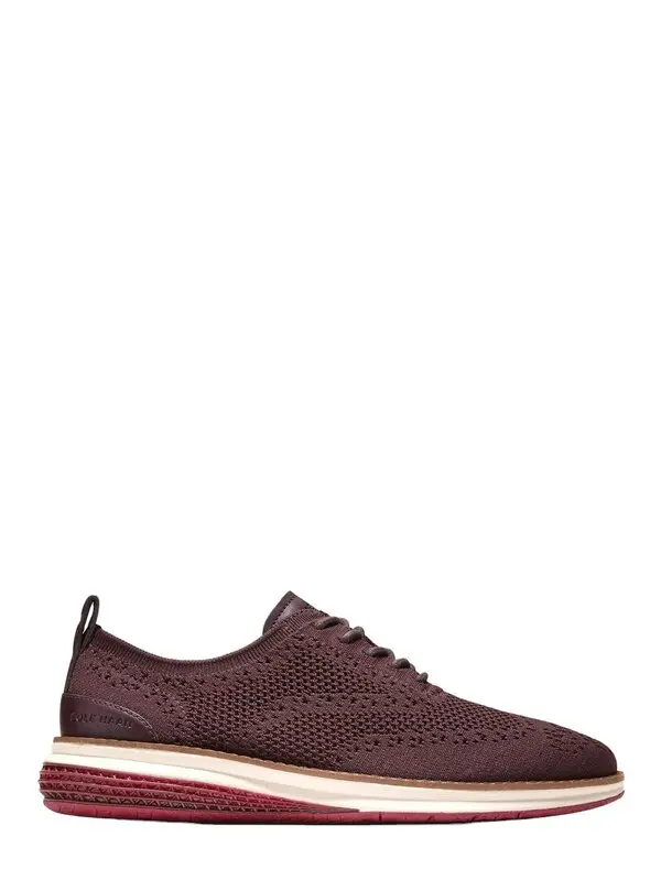 Cole Haan Riginalgrand Energyweave Stitchlite™ Wingtip Oxfords - Chocolate Raisin-claret-ivory