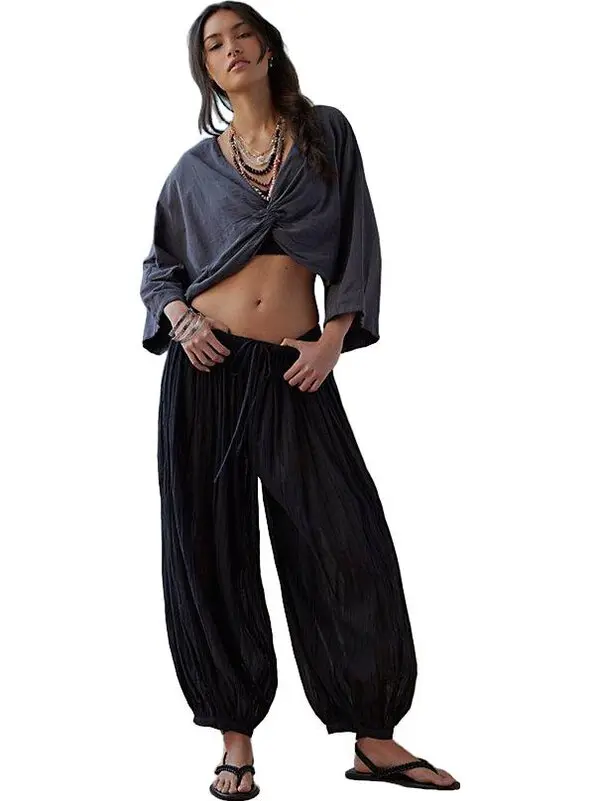 Free People Playa Party Balloon Pants - Black