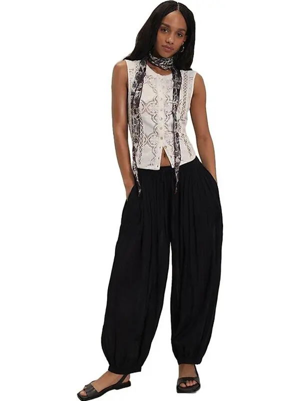 Free People Playa Party Balloon Pants - Black