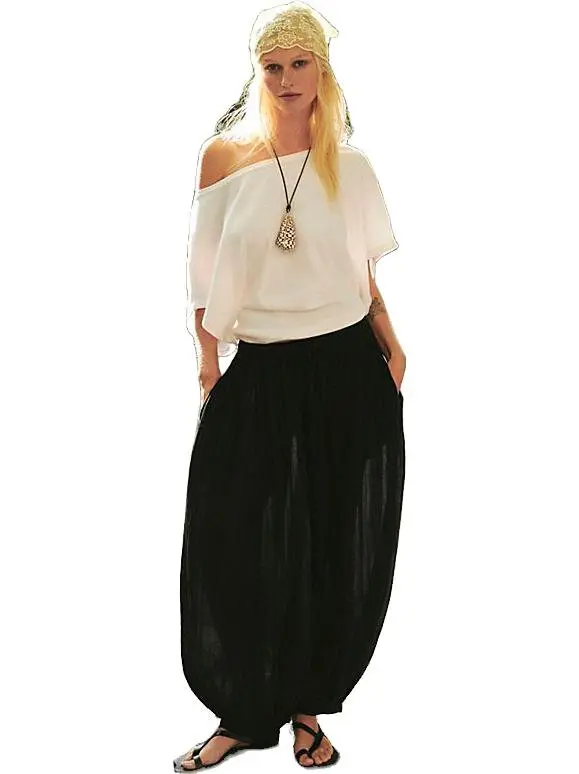Free People Playa Party Balloon Pants - Black