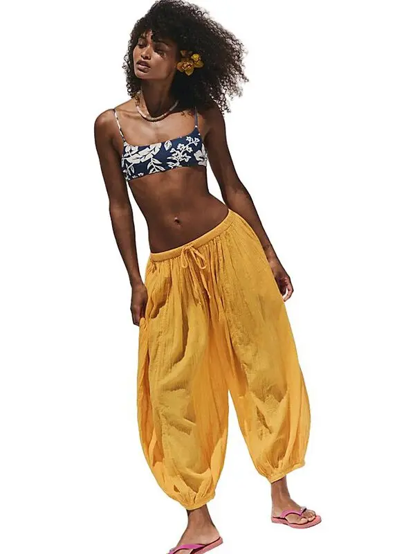 Free People Playa Party Balloon Pants - Citrus