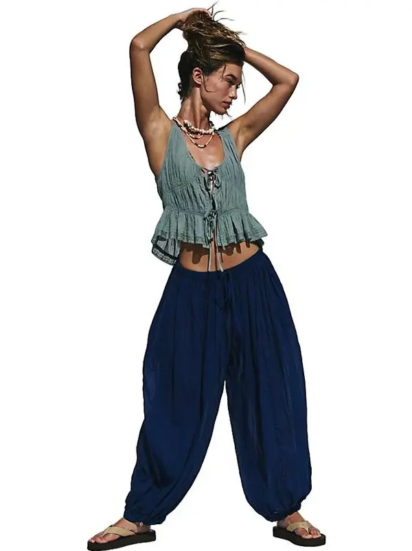 Free People Playa Party Balloon Pants - Posedion