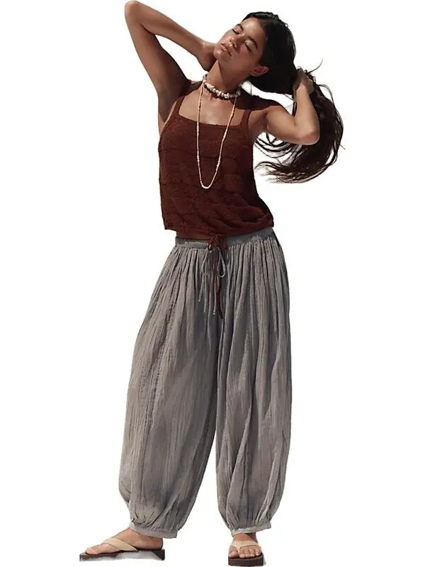Free People Playa Party Balloon Pants - Satellite Sky