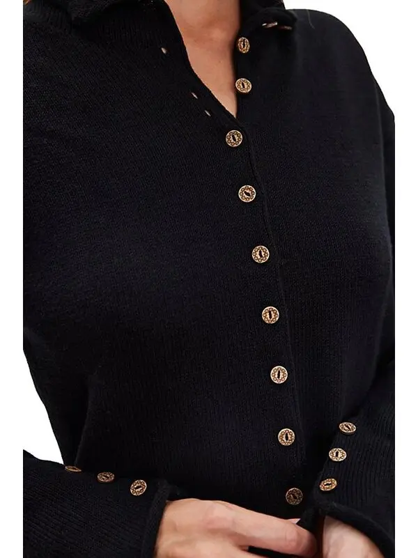 Free People Behind The Wheel Cardi - Black