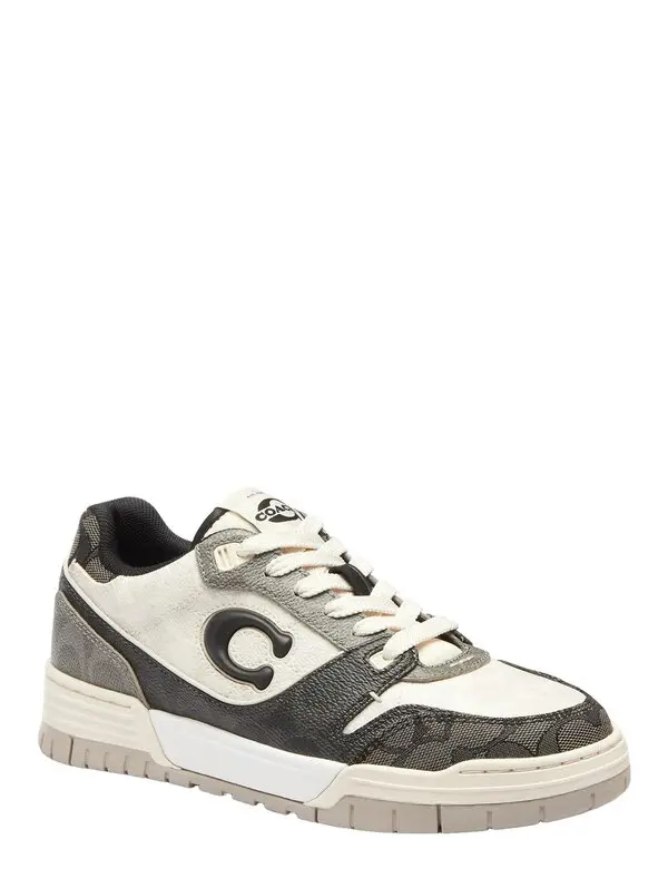 COACH Soho Sneaker In Mixed Signature - Black/chalk
