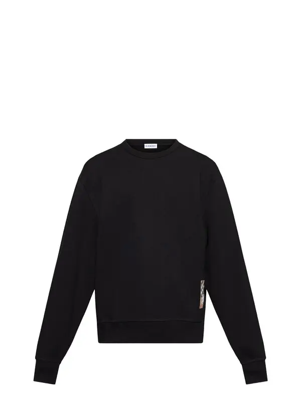 Burberry Sweatshirt With Patch - Black
