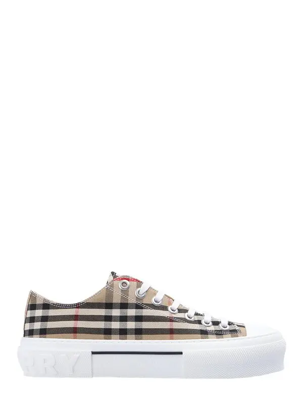 Burberry Logo Sneakers - Beige