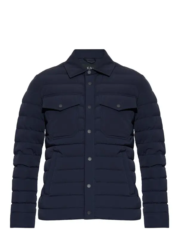 Moose Knuckles Quilted Jacket - Navy Blue