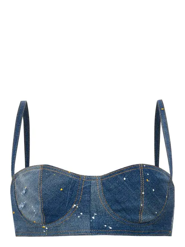 Dsquared2 X Better Denim Bustier Top - Blue