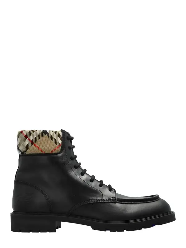 Burberry Leather 'rogue' Boots - Black