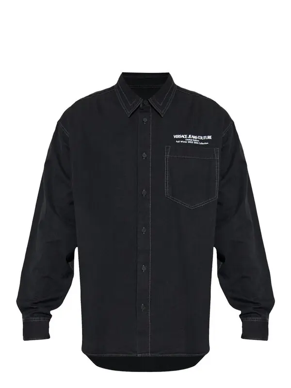 Versace Shirt With Pocket - Black