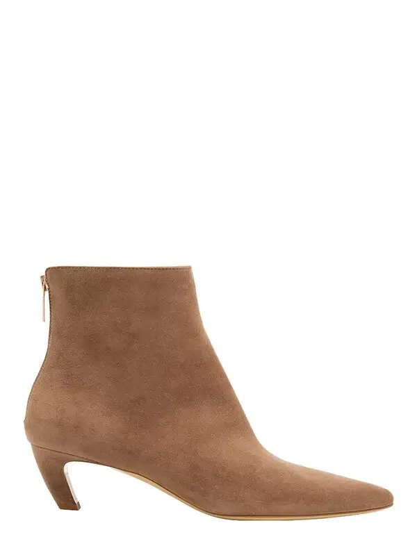 Gabriela Hearst Clayton Suede Ankle Boots - Sand