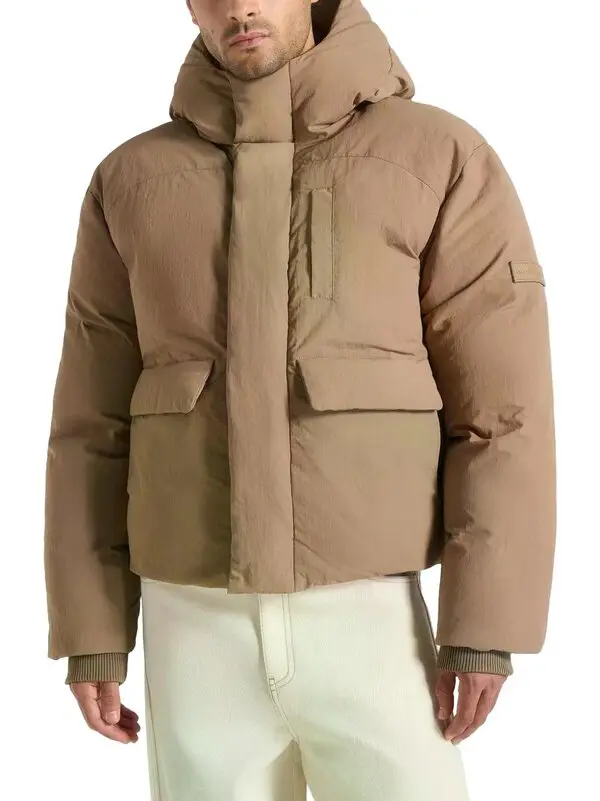 Manière De Voir Raglan-sleeves Puffer Jacket - Neutrals
