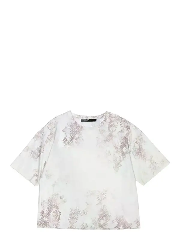 Bimba Y Lola Snakeskin-print T-shirt - Neutrals