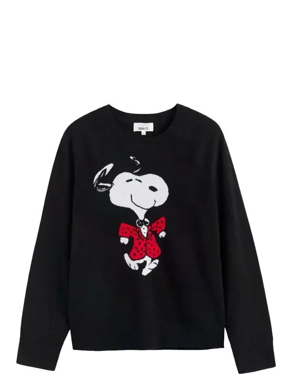 Chinti & Parker Dancing Snoopy Sweater - Black