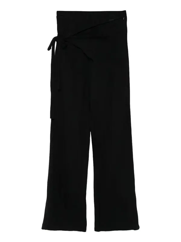 Ottolinger Tie-waist Knit Trousers - Black