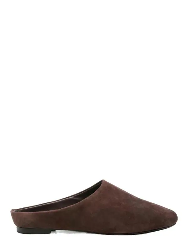 SIMONMILLER Suede Backless Slippers - Brown