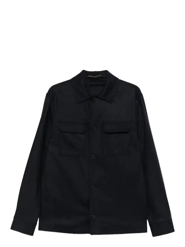 Incotex Chest-pocket Button Shirt - Blue