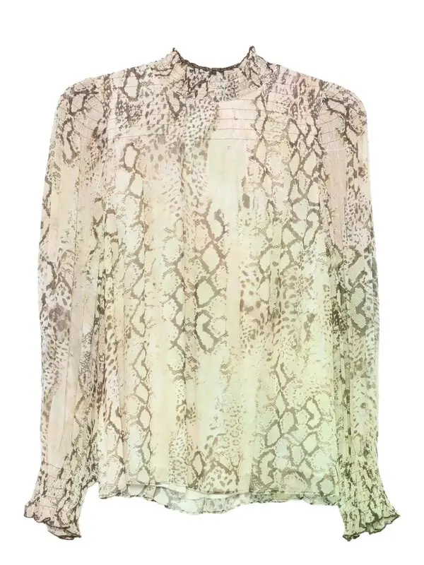 Ba&sh Shamy High-neck Blouse - Neutrals