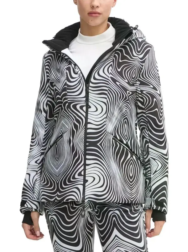 Emporio Armani Printed Ski Jacket - Black